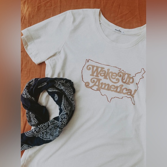 The Bee & The Fox | Tops | The Bee The Fox Wake Up America Shirt For ...